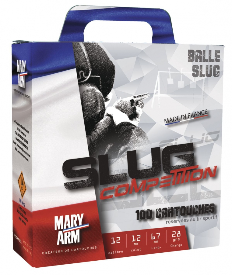 Mary arm slug-pack 400 cartouches à balles slug competition en valise ...