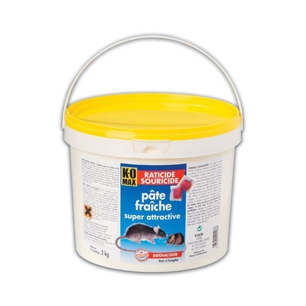 RAT SOURIS,produit anti rats,pates fraiches seau 1.5kg, raticide,poison ...